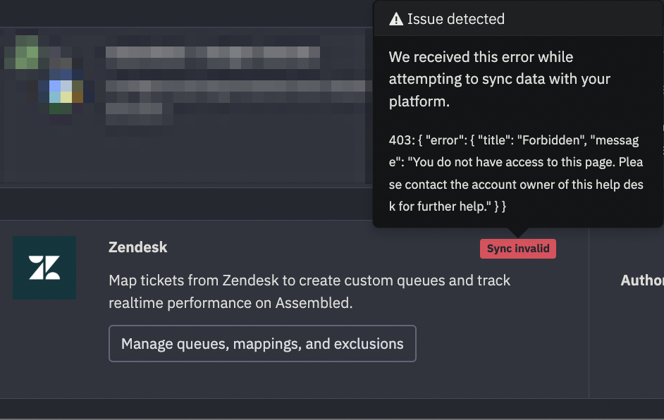 How to connect Zendesk Support – Assembled