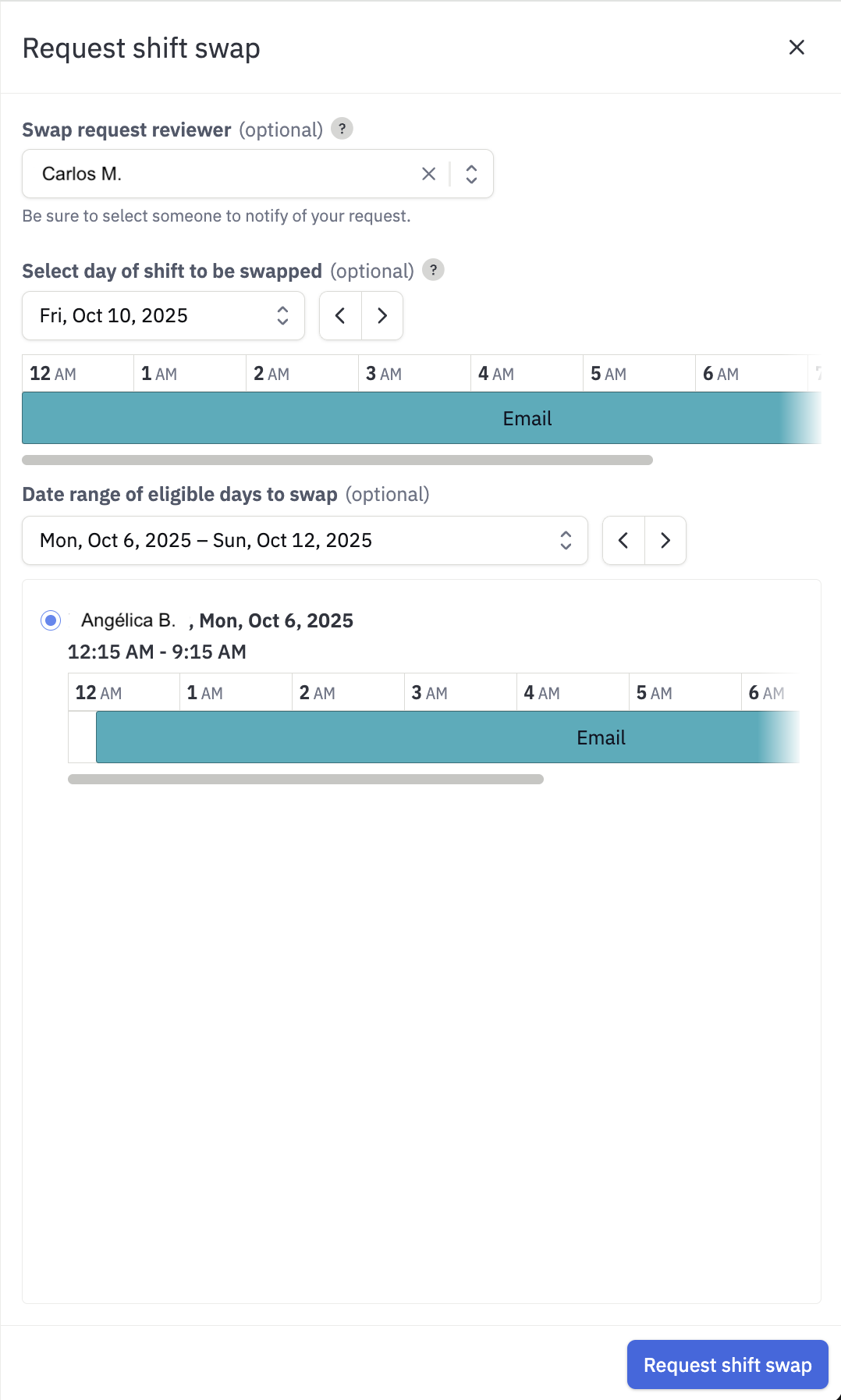 How do I swap my shift? – Assembled